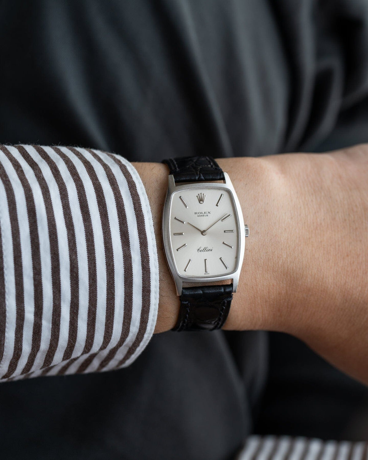 Rolex Cellini 3807 WG Silver Dial Manual winding 1970s | ARBITRO